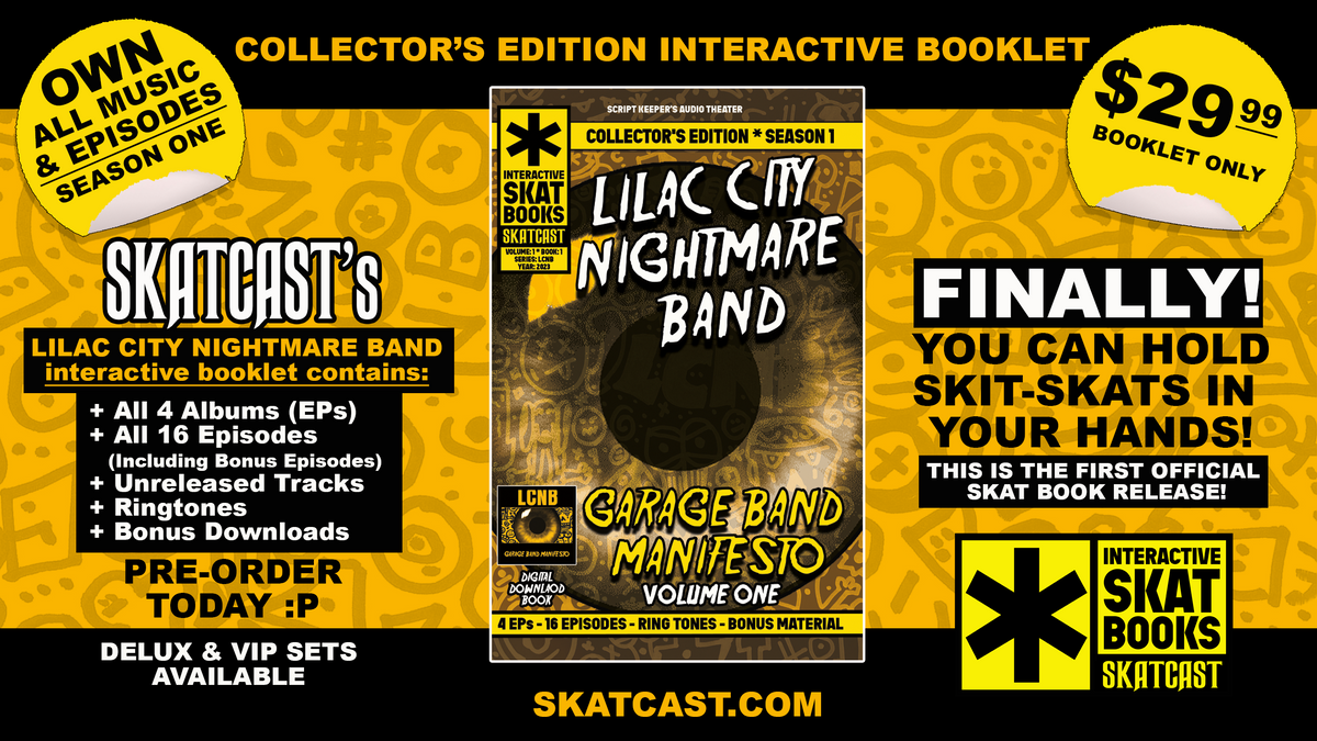LCNB Garage Band Manifesto ~ Interactive Skat Book ONLY – SKATCAST ...